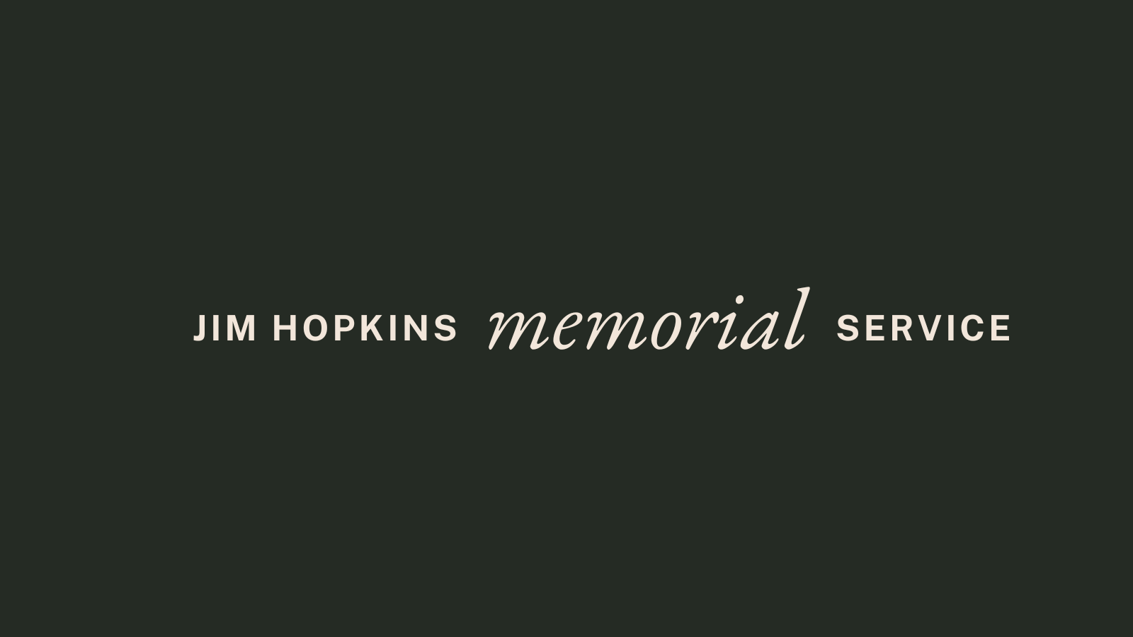 Jim Hopkins Graveside Service - University Presbyterian Church